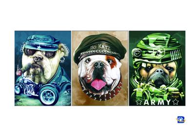 China PET / PP Animal Print Lenticular Posters For Home Decoration SGS for sale