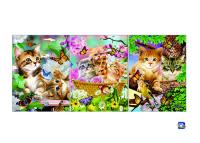 China Wall Art 3D Lenticular Picture Flip Cute Cats And Dolphins With 12X17 Inches for sale