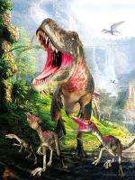 China Dinosaur 3D Decoration Pictures 0.75mm Thickness Environmentally Friendly for sale