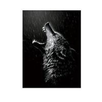 China Animal 3D Lenticular Pictures For Office Decoration / 3D Wolf Picture for sale