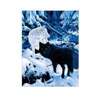 China Animal 3D Lenticular Pictures For Office Decoration / 3D Wolf Picture for sale