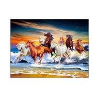 China Running Black Horses Image 3D Lenticular Pictures For Advertisement for sale