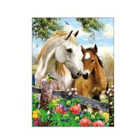 China Running Black Horses Image 3D Lenticular Pictures For Advertisement for sale