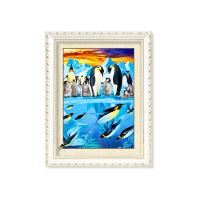 China Customized Size Turtles And Dolphins 5D Photography For Home Decoration for sale