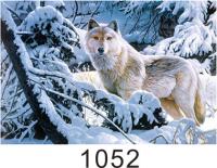 China 0.6mm Thickness 3D Lenticular Images  ,  Advertising Poster 3D Wolf Picture for sale