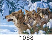 China 0.6mm Thickness 3D Lenticular Images  ,  Advertising Poster 3D Wolf Picture for sale