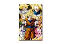 China PET Lenticular Flip 3D Lenticular Triple Transition Dragon Ball Goku Anime Poster For Wall Art Poster for sale
