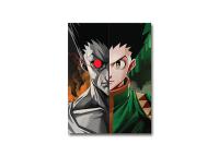 China Film Lamination Lenticular Flip 3D HUNTER × HUNTER Triple Transition Anime Poster For Promotion for sale
