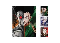 China Film Lamination Lenticular Flip 3D HUNTER × HUNTER Triple Transition Anime Poster For Promotion for sale