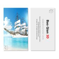 China 0.6mm Thickness 89x68mm 3D Lenticular Card 3D Flip Changing Effect for sale
