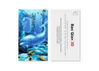 China Custom 3.5x2 Inch 3D Lenticular Business Card With Logo / Lenticular Image Printing for sale