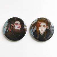 China Souvenir 3D Lenticular Printing Service Tinplate Button Badge BSCI for sale