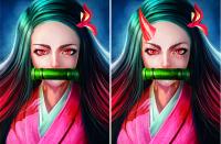 China Demon Slayer Flip Change Anime 3D Lenticular Poster for sale