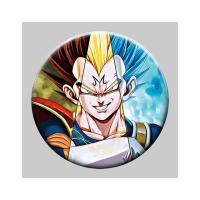China Round 5x5cm 3D Flip Lenticular Anime Pins With Goku for sale
