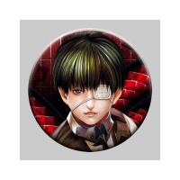 China Custom 3d Pins 58mm Lenticular Anime Button 3d Badge for sale