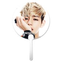 China Custom Lenticular Animation KPOP Flip 3d Hand Fan for sale