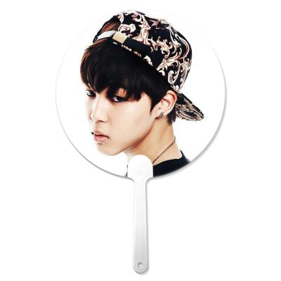 China Custom Lenticular Animation KPOP Flip 3d Hand Fan for sale