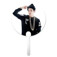 China Custom Lenticular Animation KPOP Flip 3d Hand Fan for sale