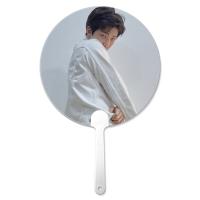 China Customized 0.6mm PET 16X17CM 3D Lenticular Hand Fans for sale