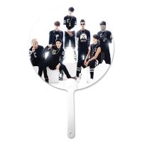 China Customized 0.6mm PET 16X17CM 3D Lenticular Hand Fans for sale