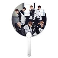 China Customized 0.6mm PET 16X17CM 3D Lenticular Hand Fans for sale