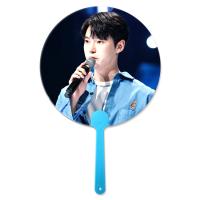China Customized 0.6mm PET 16X17CM 3D Lenticular Hand Fans for sale