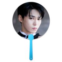 China 17x17cm Flip 3D Lenticular Hand Fan Korea Star For Kpop Idol for sale