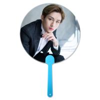 China 17x17cm Flip 3D Lenticular Hand Fan Korea Star For Kpop Idol for sale