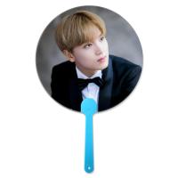 China 17x17cm Flip 3D Lenticular Hand Fan Korea Star For Kpop Idol for sale