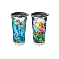 China Food Grade 3D Lenticular Printing Service Plastic Kids Drinking Cup for sale