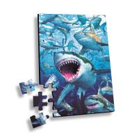 China 100 Piece Plastic 3D Lenticular Printing Puzzle For Souvenir for sale