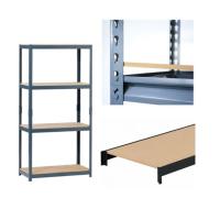 China Powder Coating Light Duty Shelving Warehouse Slotted Angle Shelving Rack for sale