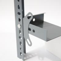 China Adjustable Slotted Angle Iron Shelf ,  Light Duty Metal Shelving Racking for sale