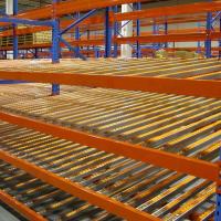 China Yellow / Blue Carton Flow Rack Warehouse Gravity Flow Roller Rack Systems for sale