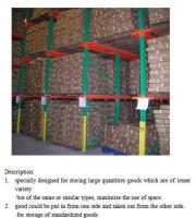 China Cold Storage Drive In Pallet Racking RAL System CE Certificated for sale