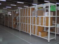 China Custom Warehouse Storage Slotted Angle Steel Shelving  Light Duty Shelf for sale