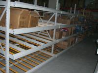 China Pre Galvanized Carton Flow Rack Adjustable Roller System 100-1000Kgs Weight Capacity for sale