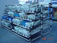 China Powder Coated Galvanized Carton Flow Rack Heavy Duty With Rollers for sale