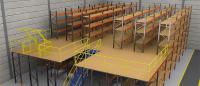 China Warehouse Mezzanine Shelving Platform Racking Systems With Safety Pallet Gate for sale