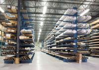 China PVC Pipe Storage Steel Cantilever Sheet Metal Rack , Cantilever Arm Rack For Timber Storage for sale