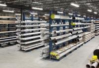 China PVC Pipe Storage Steel Cantilever Sheet Metal Rack , Cantilever Arm Rack For Timber Storage for sale
