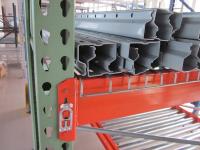 China American Teardrop Pallet Rack Beams Green And Orange Heavy Duty Warehouse Racking for sale