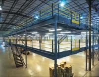 China Large Span Steel Structure Platform Powder Coating / Galvanizing Industrial Mezzanine Floor for sale