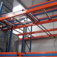 China Customized High Density Warehouse Racking , Push Back Pallet Rack Manufacturers for sale