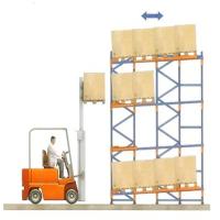 China Warehouse Storage Metal Push Back Racking System Heavy Duty Stackable Pallet Racks for sale