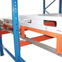 China Warehouse Push Back Pallet Racking System , Durable Metal Storage Rack Shelves for sale