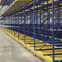 China Warehouse Push Back Pallet Racking System , Durable Metal Storage Rack Shelves for sale