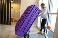 China Inclined Insert Logistics Plastic Box with Lid Can Be Set Stacked Food Cold Chain Turnover Box Supermarket Thickened Transit Box for sale