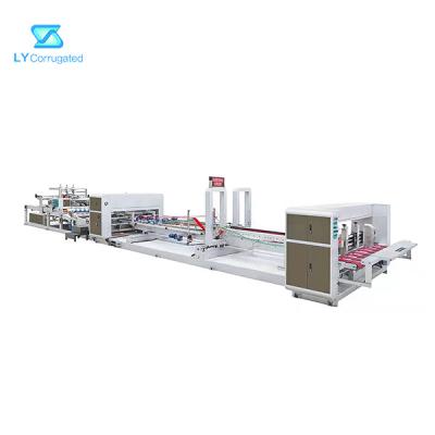 China 130m/min Jumbo Up Folder Gluer Machine For Corrugated Carton Box Packaging for sale