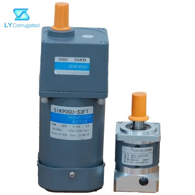 China Three phase Carton Machine Spare Parts 90W AC Gear Induction Motor for sale